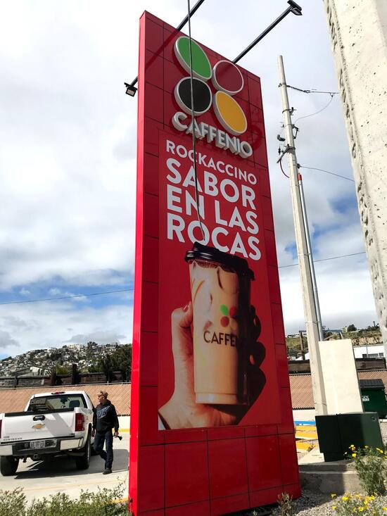 Menu at Cafenio, Tijuana