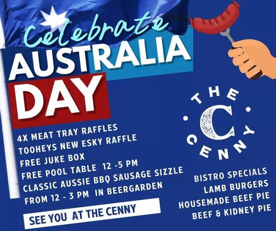 Menu at Centennial Hotel restaurant, Gulgong
