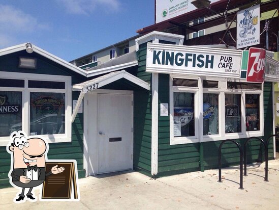 Menu at Kingfish Pub & Cafe, Oakland