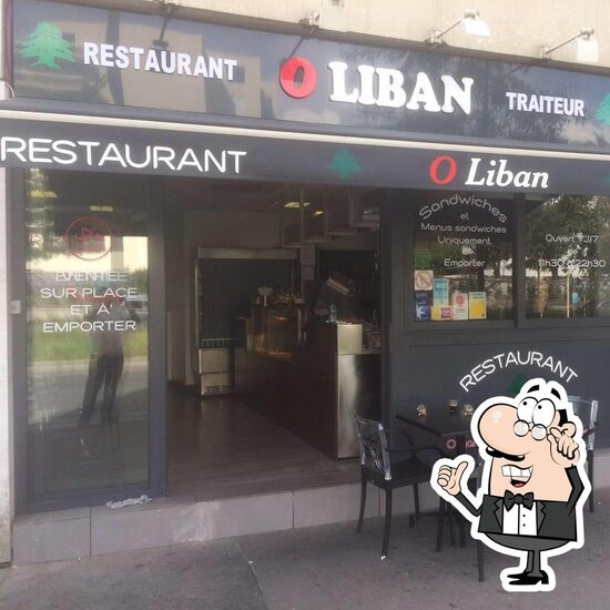 Menu at O Liban restaurant, Courbevoie