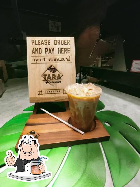 Menu at TARA CAFE Chumphon, Thailand
