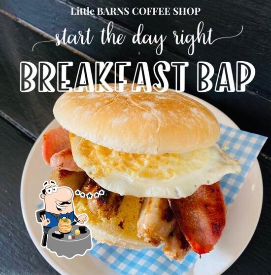 Menu at Little Barns Coffee Shop, Feltwell