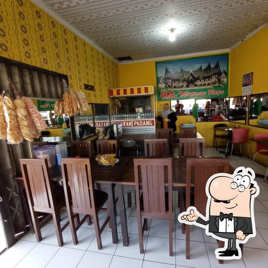 Menu at RM Padang Minturun Raya restaurant, Tarogong Kaler