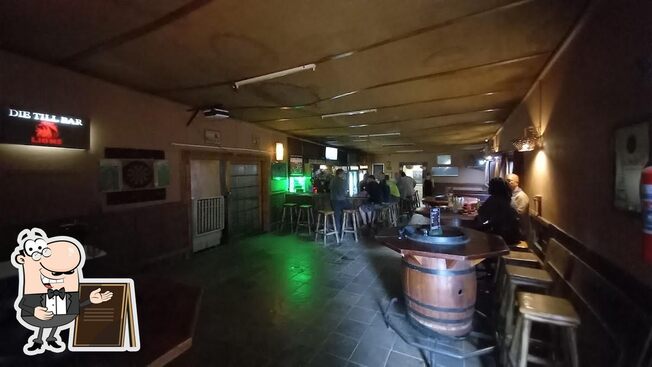 Menu at Die Till Bar, Rustenburg