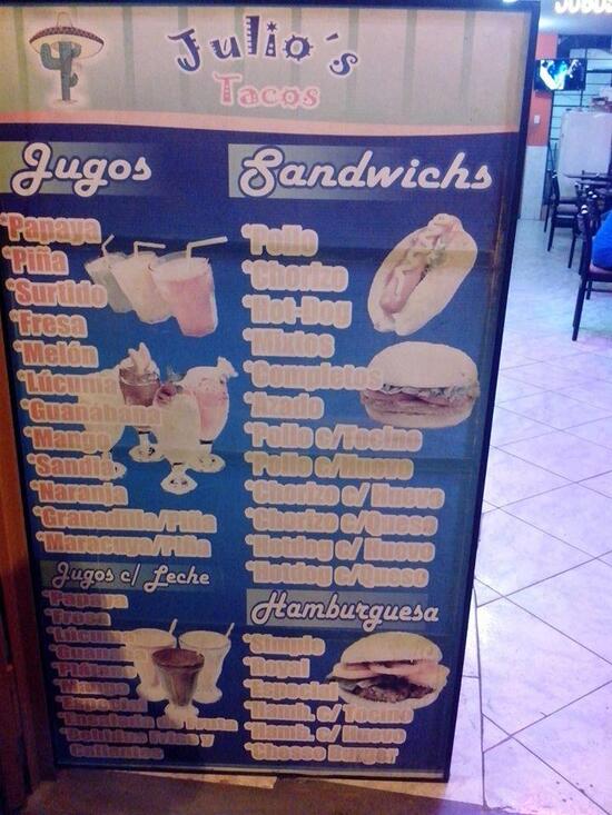 Julio's Tacos restaurant, Lima - Restaurant reviews