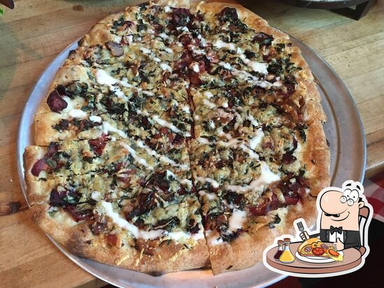 Menu at American Flatbread pizzeria, Middlebury, 137 Maple St