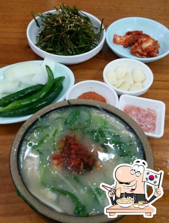 Menu at Miryang Dwaeji-gukbap restaurant, Gimhae-si, 91 Inje-ro