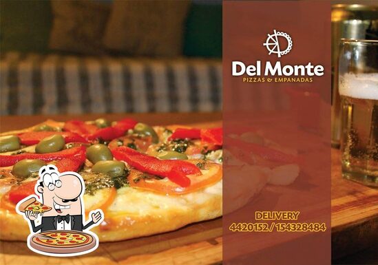 Menu at Del Monte Pizzeria, Junín