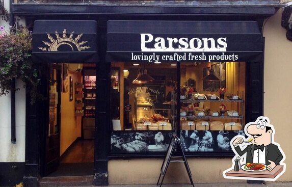 Menu at Parsons Bakery, Usk