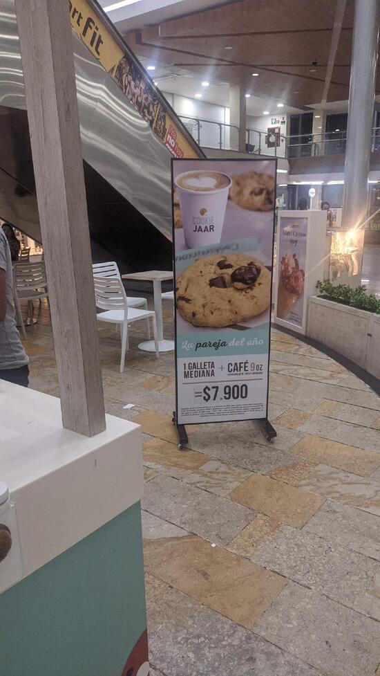 Carta del postres The cookie jaar, Barranquilla, CC
