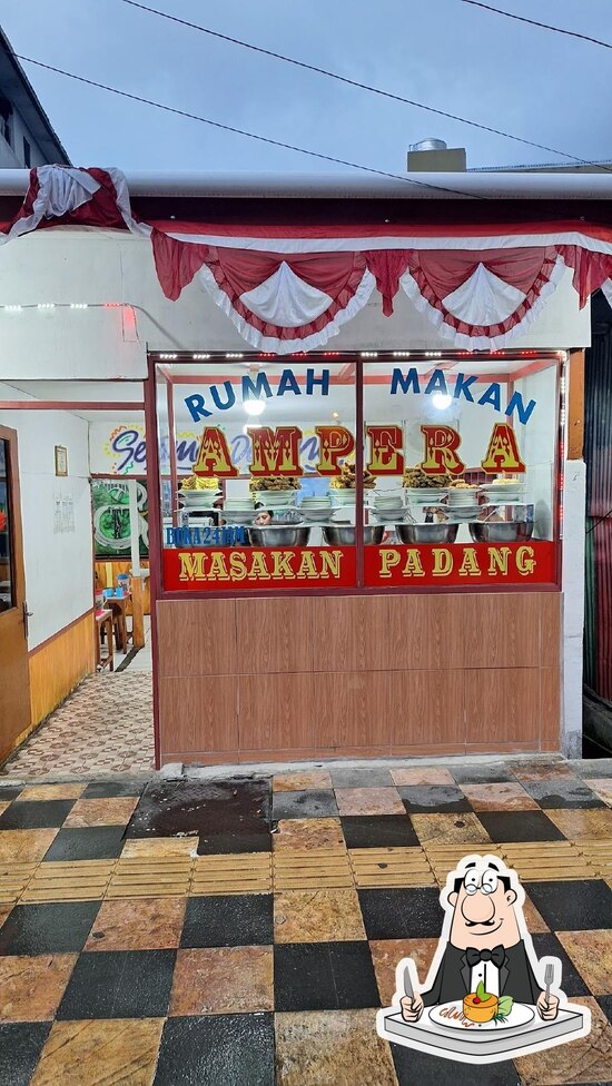 Menu at Rumah makan Nasi Padang Ampera restaurant, Teluk Ambon