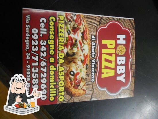 Menu da Hobby Pizza ristorante, Marsala