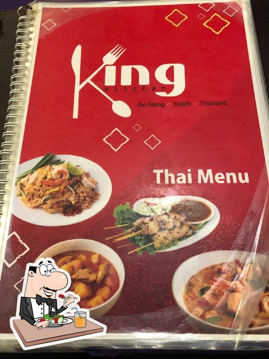 Carta del restaurante King Kitchen, Ao Nang
