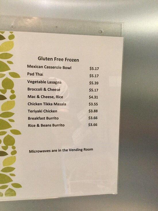 Menu at St. Joseph Hospital Cafeteria, Orange