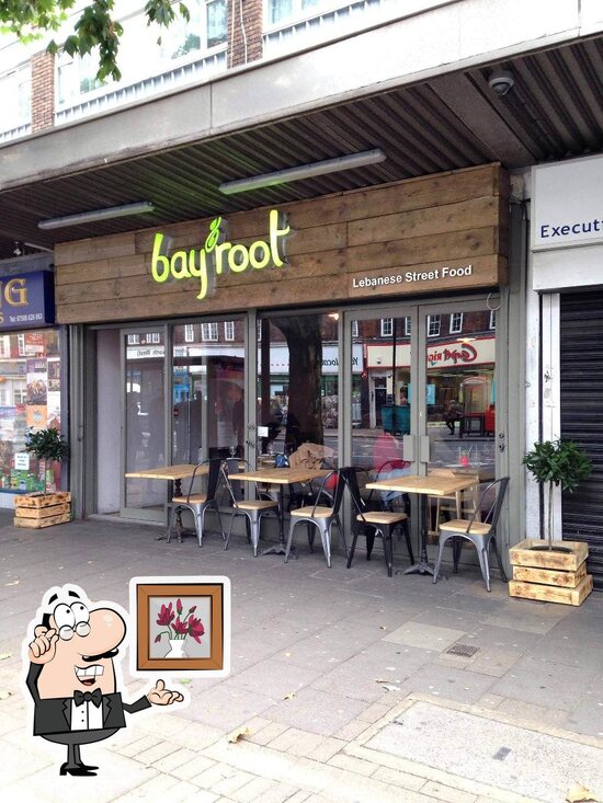 Menu at Bayroot restaurant, London, 8 Camberwell Rd