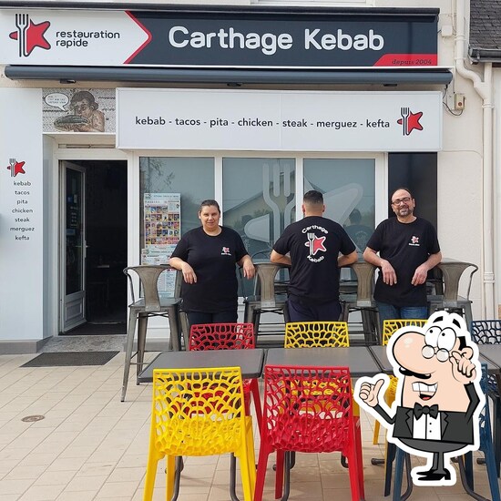 Menu at Carthage Kebab fast food, Arnage
