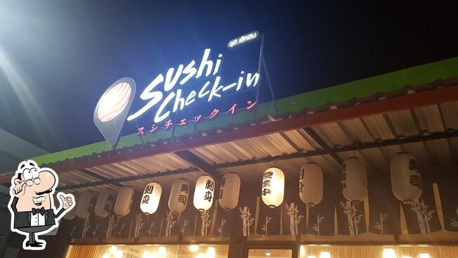 Menu at Sushi check-in restaurant, Bangkok
