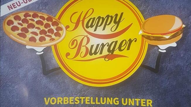 Menu at Happy Burger restaurant, Trieben