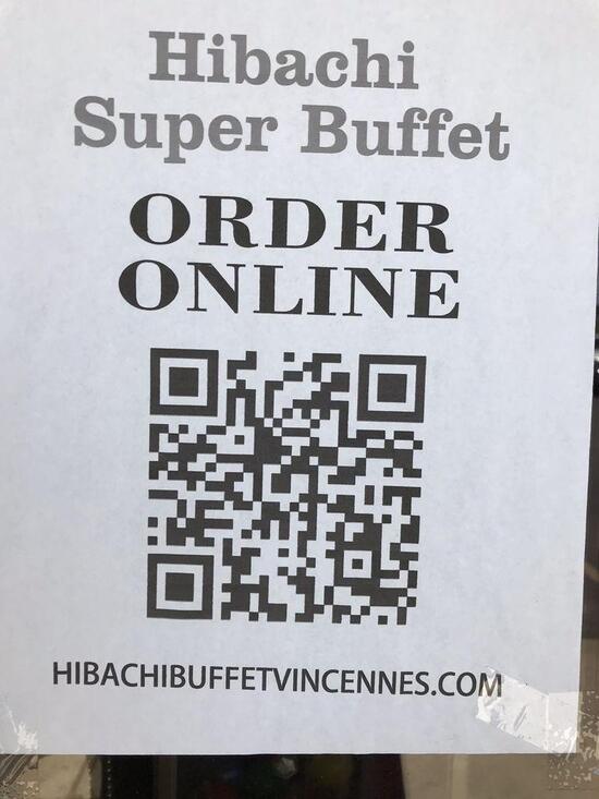 Menu at Hibachi Super Buffet restaurant, Vincennes