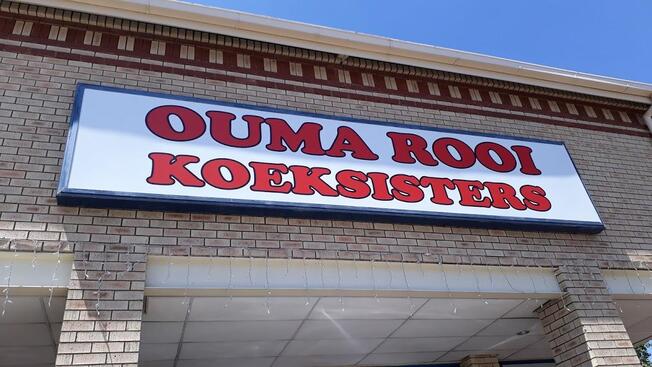 Menu at OUMA ROOI KOEKSISTERS, Ermelo