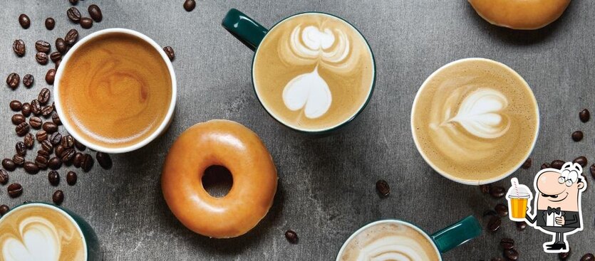 Menu at Krispy Kreme cafe, Rustenburg, Swartruggens Rd
