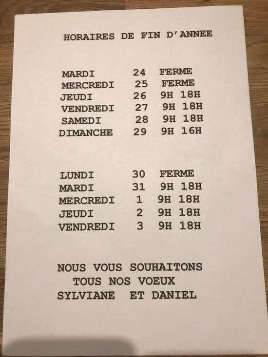 Menu at Buvettelapetitecombe, Le Pâquier