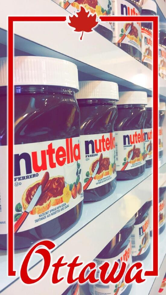 Menu at Nutella cafe, Ottawa, Ottawa