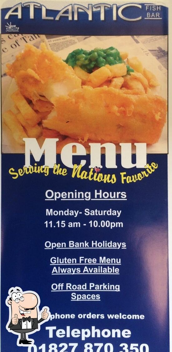 Atlantic Fish Bar, Kingsbury - Restaurant menu, prices and reviews