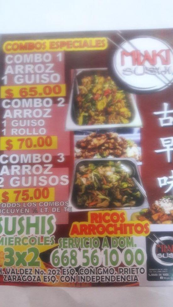 Menu at Comida china "Chomp's restaurant, Los Mochis