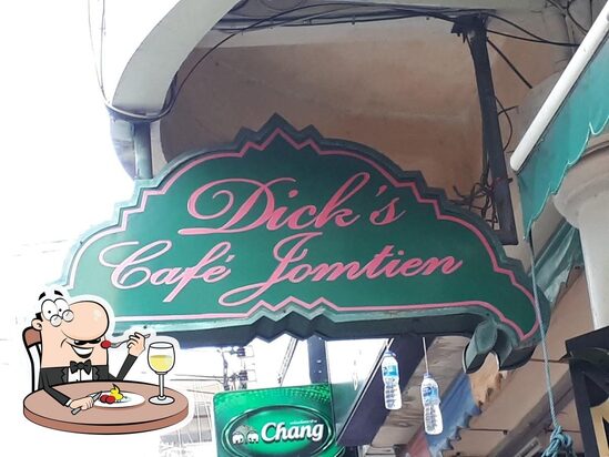 Menu at Dick's Café Jomtien restaurant, Pattaya City, 413/129 Jomtien Complex