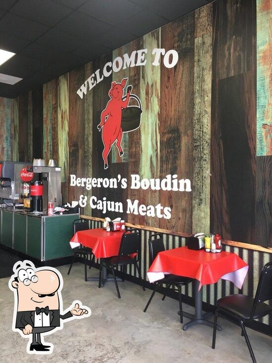 Menu at Bergeron's Boudin & Cajun Meats restaurant, Gonzales