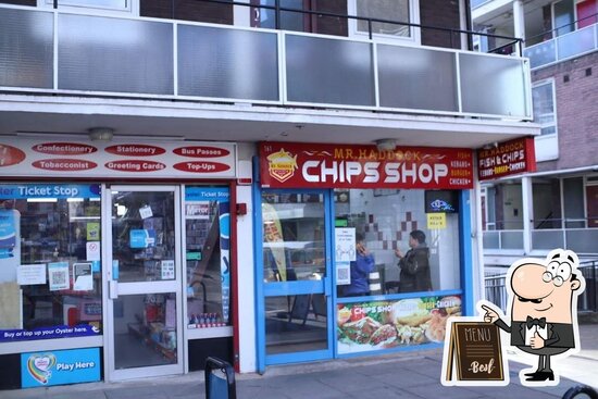 Carta del restaurante Mr Haddock Chips Shop, Londres