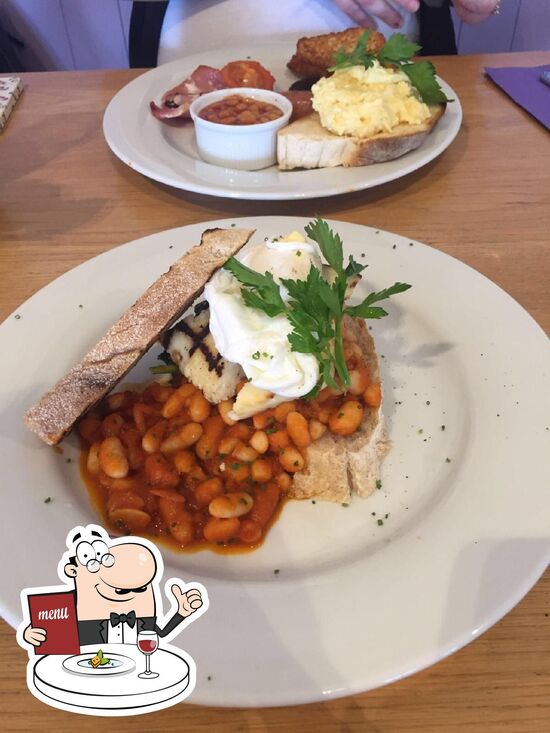 Menu at The Paddock cafe, Wigan
