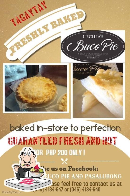 Cecilia's Buco Pie, Tarts and Pasalubong desserts, Tagaytay, 214 Santa ...