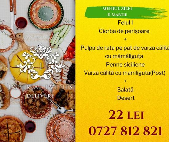 Menu at Imperial Events Delivery Bucov, Bucov
