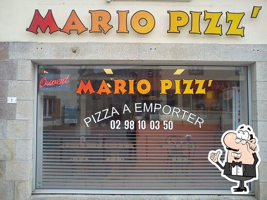 Menu at Mario Pizz' restaurant, Ergué-Gabéric