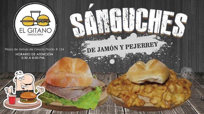 Menu at Sandwicheria El Gitano restaurant, Peru