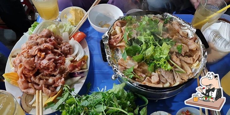 Menu at Nầm Bò Cô Béo restaurant, Hanoi