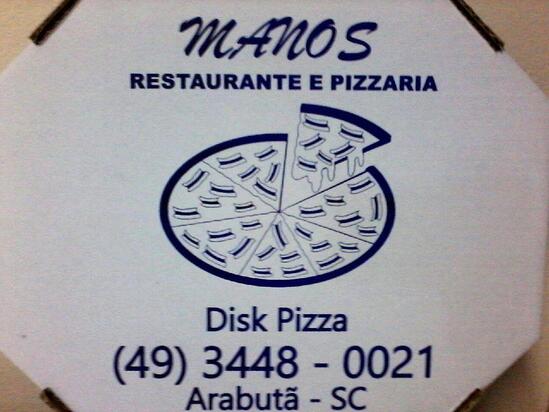 Menu em Restaurante e Pizzaria dos Manos, Brasil