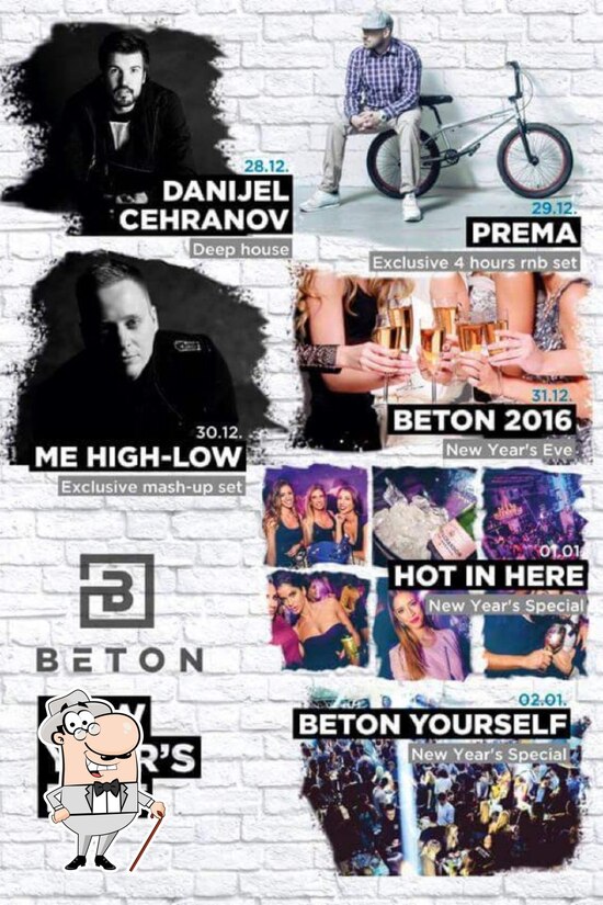 Speisekarte von Beton Club, Belgrad, Donji grad