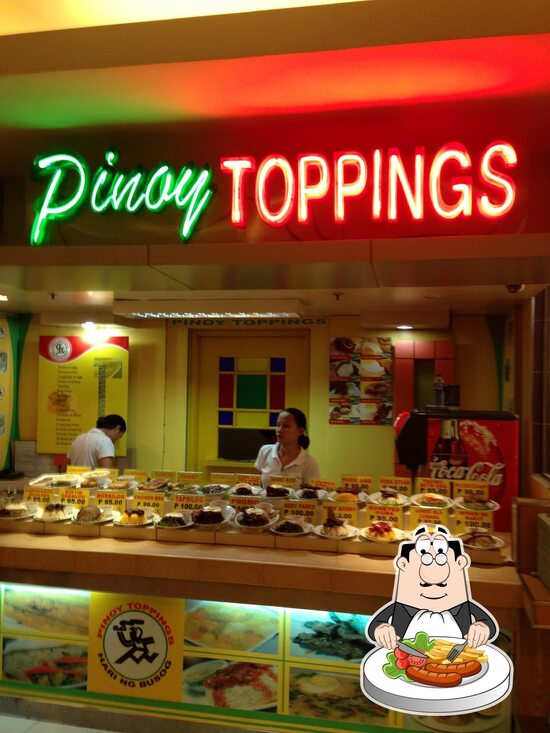 Pinoy Toppings restaurant, Quezon City, SM Food Court - Restaurant menu