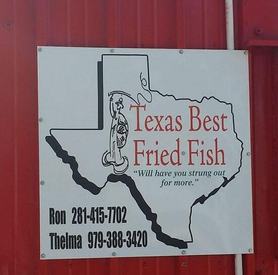 Menu at Texas Best Fried Fish restaurant, Rosharon