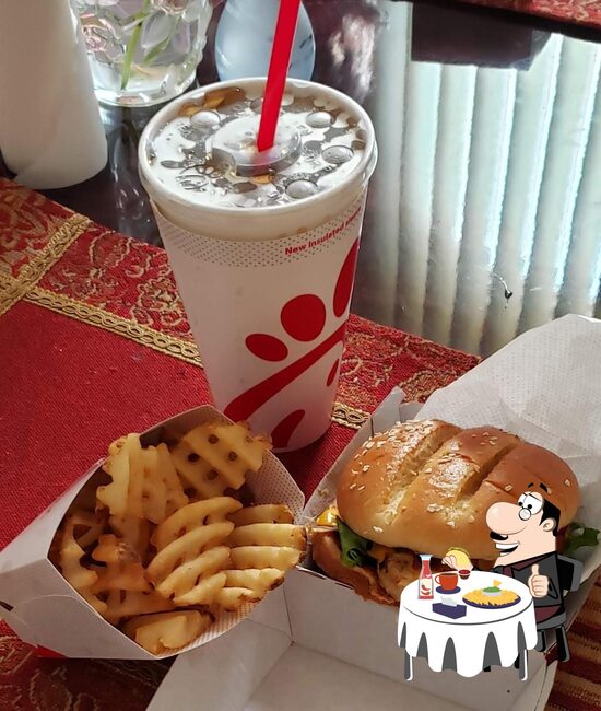 Menu at Chick-fil-A restaurant, Woodbridge Township, 320 US-9