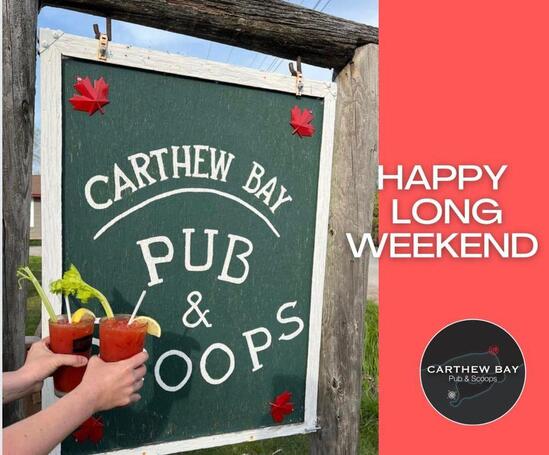Menu at Carthew Bay Pub & Scoops, Orillia