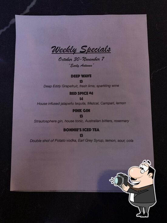 Menu at Matthews Honest Cocktails pub & bar, Bellingham