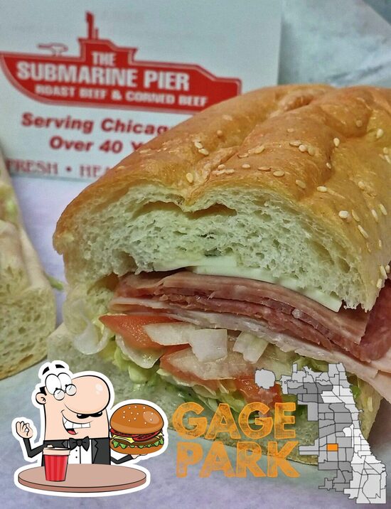 Menu at The Submarine Pier restaurant, Chicago, W 51st St