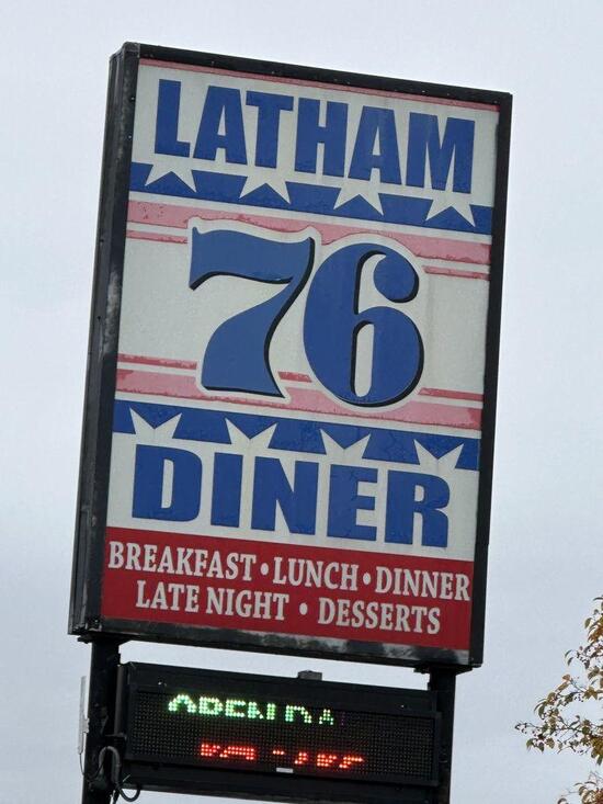 Menu at Latham '76 Diner restaurant, Latham
