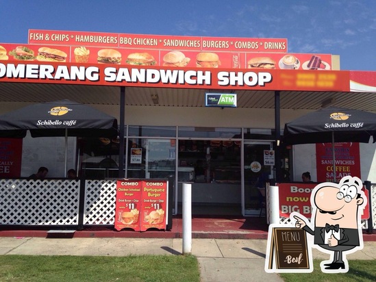 Menu at Boomerang Sandwich Shop fast food, Brookvale