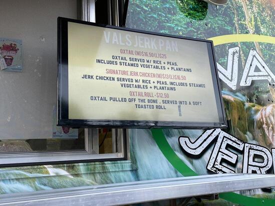 Menu at Val’s Jerk Pan, Houston