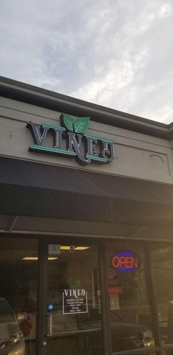 Menu at Vined restaurant, North Charleston